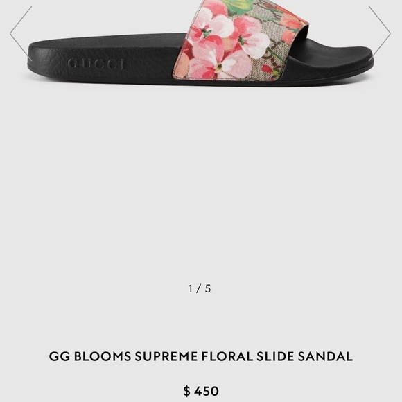 Gucci | Shoes | Gucci Blooms Supreme Floral Slide | Poshmark